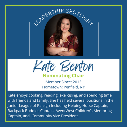 JLR LEADERSHIP SPOTLIGHT – MEET OUR LEADERS – Junior League of Raleigh